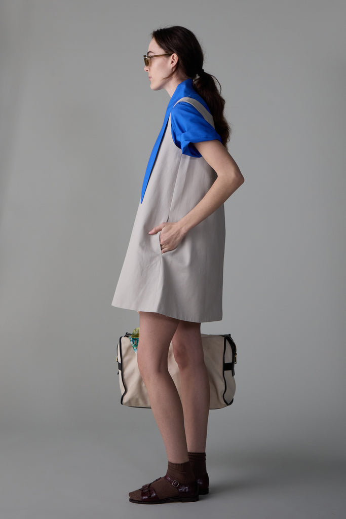 JEANINE DRESS | STONE CANVAS – CARON CALLAHAN