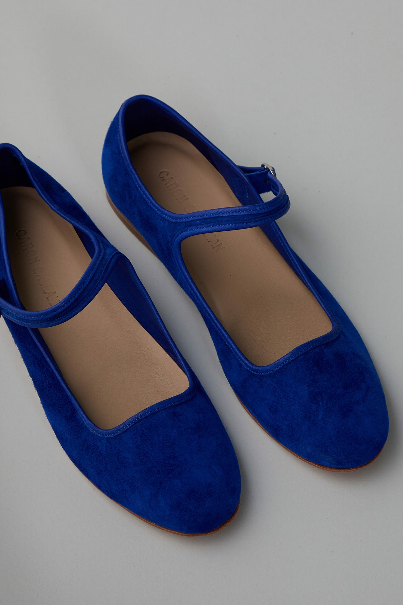 ELLIE MARY JANE | COBALT BLUE SUEDE – CARON CALLAHAN